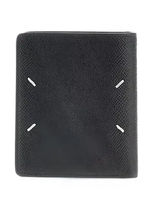 MAISON MARGIELA Four Stitches Grained Leather Wallet - Black