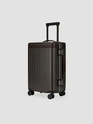 CARL FRIEDRIK Hybrid The Carry-on Spinner Suitcase - Chocolate
