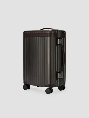 CARL FRIEDRIK Hybrid The Carry-on Spinner Suitcase - Chocolate