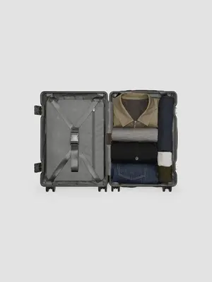 CARL FRIEDRIK Hybrid The Carry-on Spinner Suitcase - Chocolate