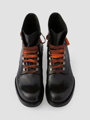 Prada Leather Laced Booties