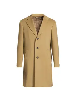 Canali Basic Wool-cashmere Topcoat