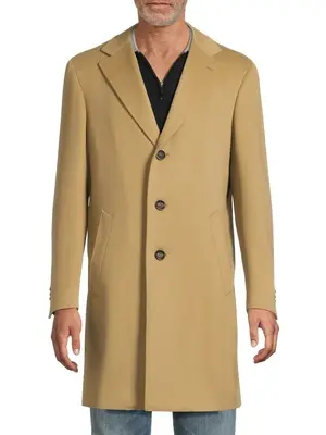 Canali Basic Wool-cashmere Topcoat