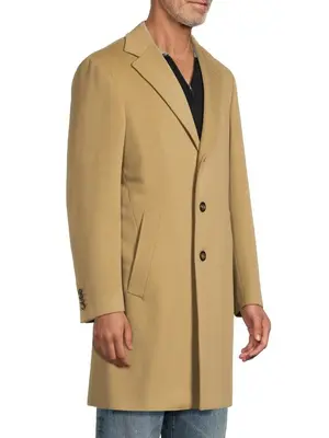 Canali Basic Wool-cashmere Topcoat