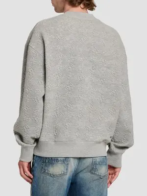 Amiri Ma Quad Jacquard Oversized Crewneck Sweatshirt