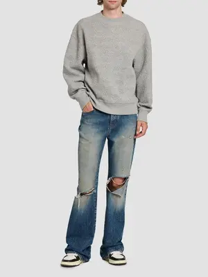 Amiri Ma Quad Jacquard Oversized Crewneck Sweatshirt
