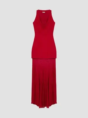 Simkhai Xena Sheer Halter Maxi Dress
