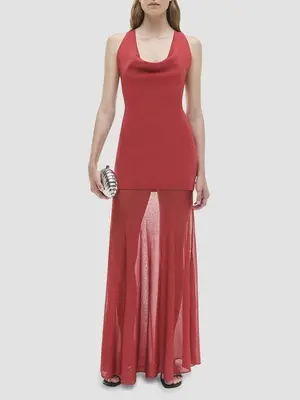 Simkhai Xena Sheer Halter Maxi Dress