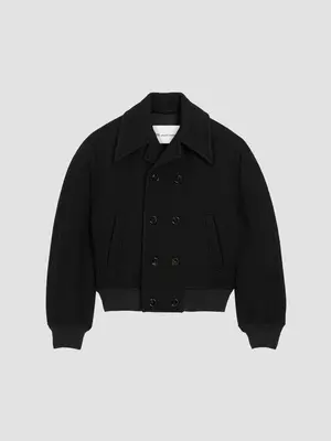 AMI Paris Short Wool Double-breasted Bomber