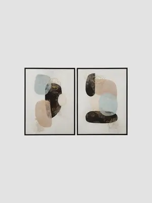 BASSETT MIRROR 2-piece Athena Framed Original Painting Set