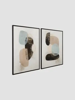 BASSETT MIRROR 2-piece Athena Framed Original Painting Set