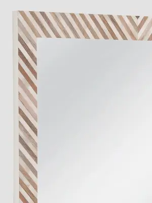 BASSETT MIRROR Karl Wood & Resin Wall Mirror