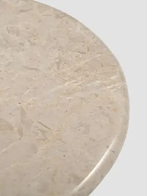 BASSETT MIRROR Asher Feather Marble Accent Table