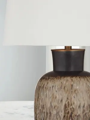 BASSETT MIRROR Mojave Drum-shade Table Lamp
