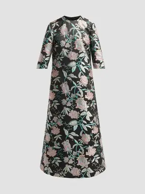 REEM ACRA After Midnight Brocade Caftan