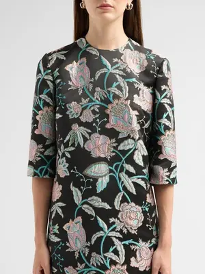 REEM ACRA After Midnight Brocade Caftan