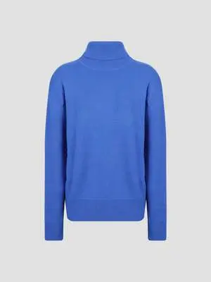 THE FRANKIE SHOP Padded Knit Turtleneck - Blue