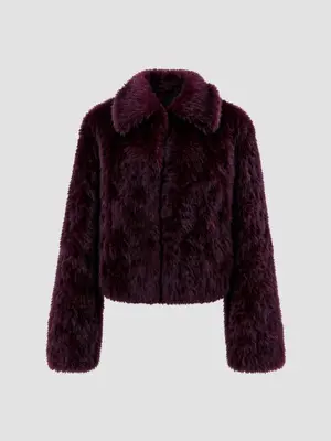 Joe's Jeans The Lara Faux-fur Crop Coat - Fig