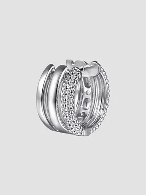 GABRIEL & CO Bujukan & White Sapphire Huggie Earrings