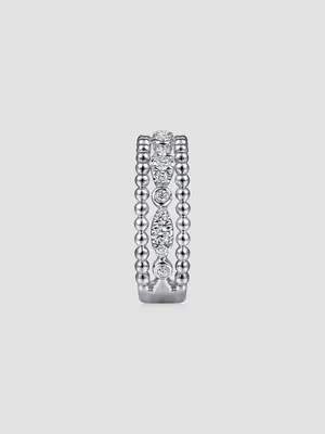 GABRIEL & CO Bujukan & White Sapphire Triple-band Ring
