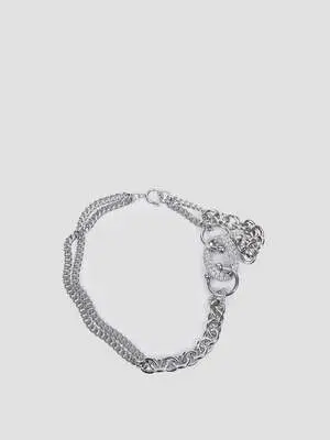 JUSTINE CLENQUET Phoebe Mini Necklace - Palladium
