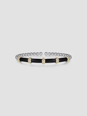 GABRIEL & CO Bujukan 14k Yellow Gold Split Bangle - Two Tone