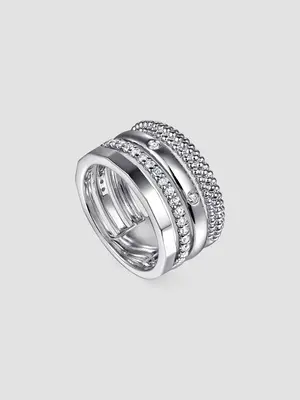 GABRIEL & CO Bujukan & White Sapphire Multi-band Ring