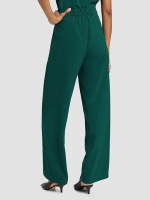 Misook Naomi Crêpe De Chine Wide-leg Pants