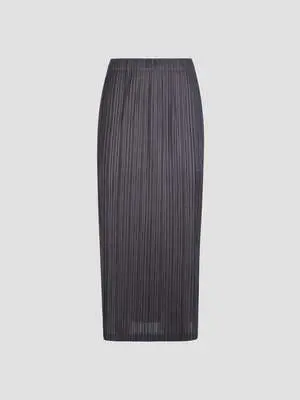 Issey Miyake Pleated Mini Skirt In Polyester