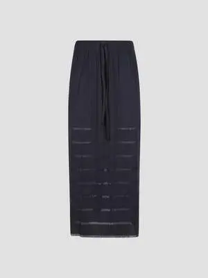 Issey Miyake Pleated Mini Skirt With Stretch Fabric