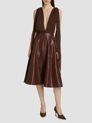 MARIANDREE GAITAN Valerie Plunging Bodysuit