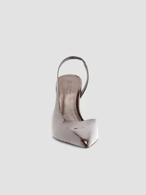Schutz Alessia 100mm Patent Leather Slingback Pumps