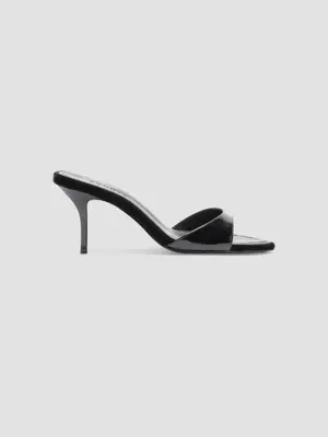 Schutz Elodie 75mm Patent Leather Slip-on Sandals - Black