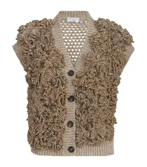 Brunello Cucinelli Dazzling Blossom Opera Sweater Vest