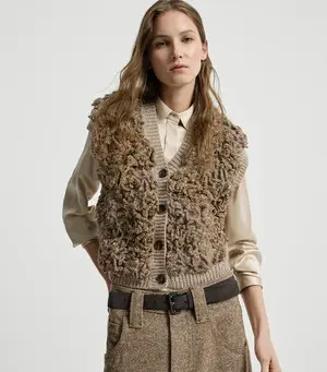 Brunello Cucinelli Dazzling Blossom Opera Sweater Vest