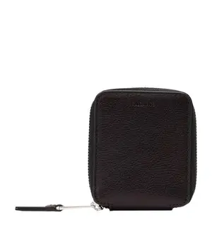 ALLSAINTS Leather Clymer Wallet - Red