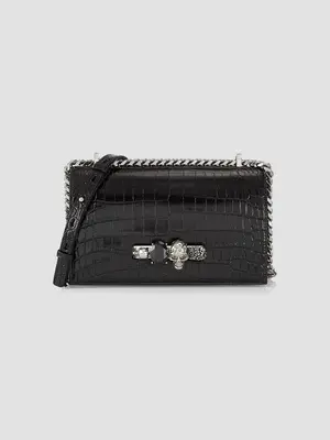 Alexander McQueen Jewelled Satchel In Leather