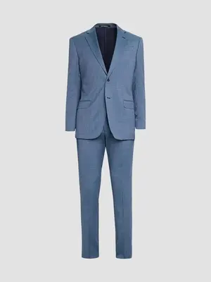 Emporio Armani Micro-textured Wool Single-breasted Suit
