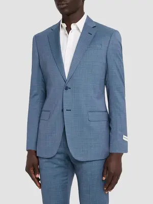 Emporio Armani Micro-textured Wool Single-breasted Suit