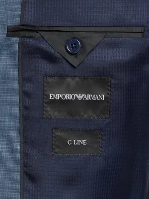 Emporio Armani Micro-textured Wool Single-breasted Suit