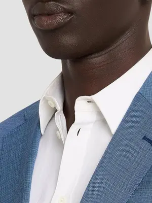 Emporio Armani Micro-textured Wool Single-breasted Suit