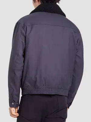 Theory Pressed Twill Aviator Jacket