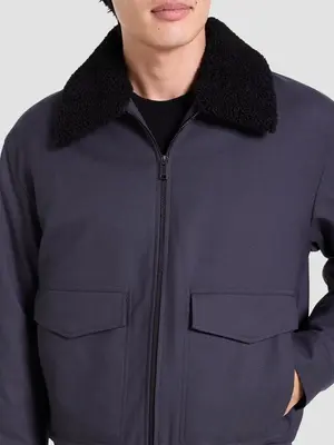 Theory Pressed Twill Aviator Jacket