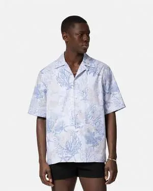 Versace Barocco Sea Printed Short-sleeved Shirt