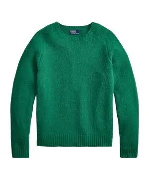 Polo Ralph Lauren Elbow-patch Crew-neck Sweater - Green