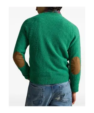 Polo Ralph Lauren Elbow-patch Crew-neck Sweater