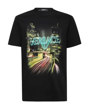 Versace Logo-printed Crewneck T-shirt