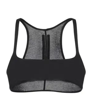 Rick Owens Sleeveless Crew Neck Solid Color Crop Top
