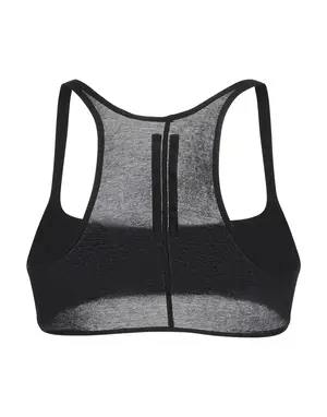 Rick Owens Sleeveless Crew Neck Solid Color Crop Top