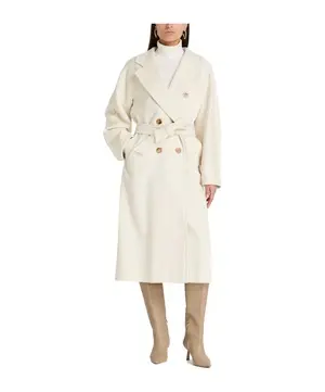 Max Mara Minimalist Double- Belted Coat